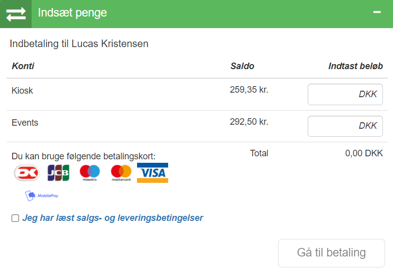 Hvordan indsætter jeg penge på mit barns konto? - DataSign A/S