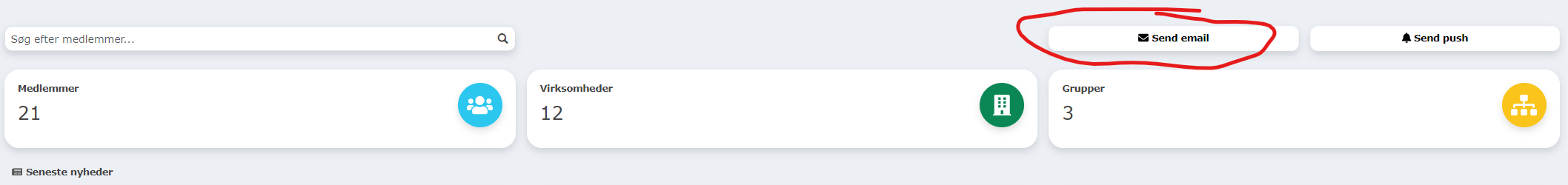 Hvordan sender jeg en mail fra administrator-login? - DataSign A/S